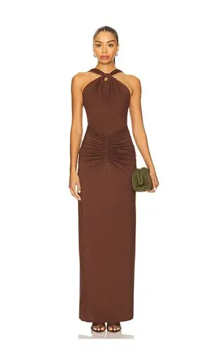 House Of Harlow 1960 X Revolve Brandy Gown - Chocolate