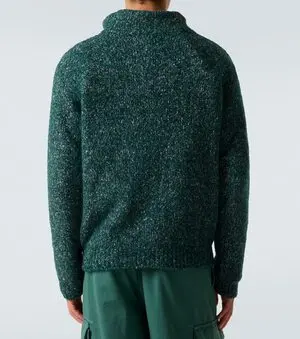 ERL Alpaca, Wool, And Cotton-blend Knit Sweater