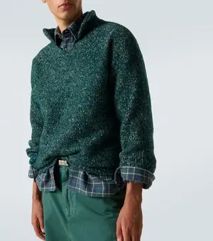 ERL Alpaca, Wool, And Cotton-blend Knit Sweater