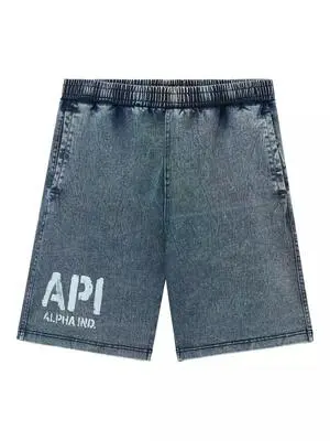 Alpha Industries Denim Shorts With Elasticated Waistband