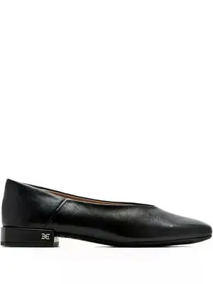 Sam Edelman Kasey Ballet Flats With Square Toe And Low Block Heel - Black