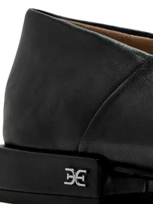 Sam Edelman Kasey Ballet Flats With Square Toe And Low Block Heel - Black