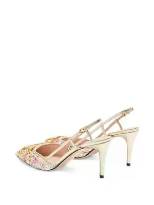 Valentino Garavani Embellished Slingback Pumps