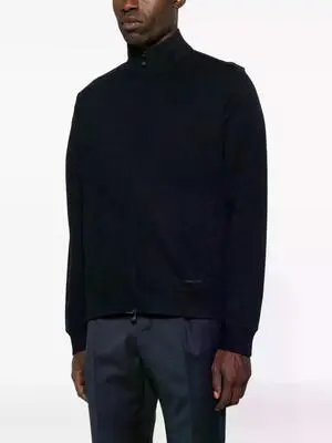 Corneliani Zip-front Knitted Cardigan