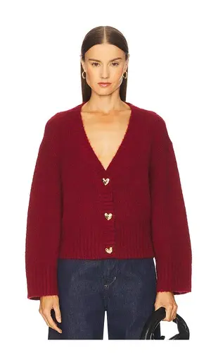 Blanknyc Cropped Cardigan - Red