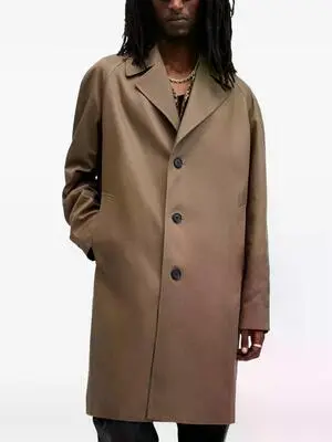 ALLSAINTS Montell Mac Button-fastening Coat
