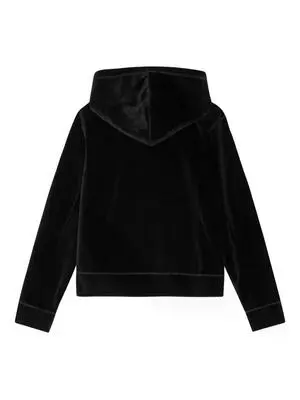 GANNI Velour Zip-up Hoodie