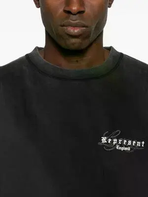 REPRESENT Embroidered-logo T-shirt