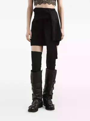 Dolce & Gabbana Ribbed-knit Wrap Mini Skirt