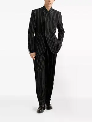 Dolce & Gabbana Pinstripe Mandarin-collar Blazer