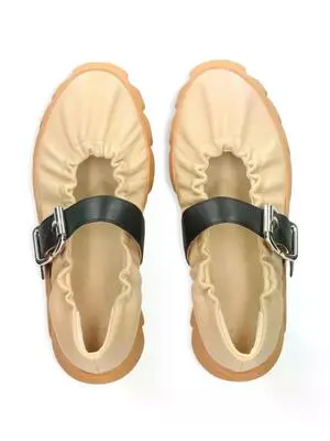 4CCCCEES Tura Cove Ballerinas With Buckle Strap - Neutrals
