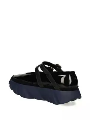 4CCCCEES Double-buckle Patent Leather Mary Jane Pumps