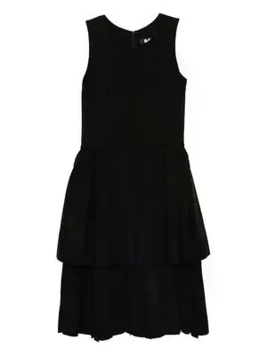 Comme Des Garçons Sleeveless Layered Dress - Black