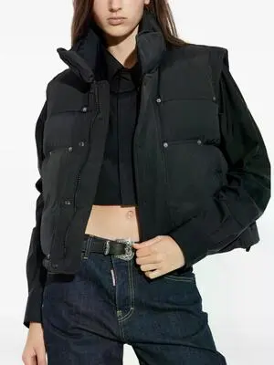 Dsquared2 Quilted Puffer Vest - Black