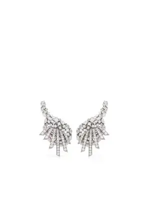 Yeprem Y-couture 18kt White Gold Diamond Earrings - Silver