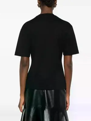 Simone Rocha Ruffled Satin-panel T-shirt