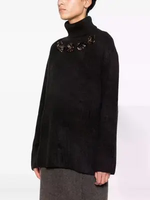 P.a.r.o.s.h Roll Neck Sequin Embellished Sweater