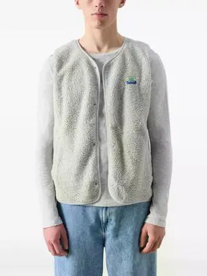 American Vintage Button-fastening Fleece Gilet - Grey