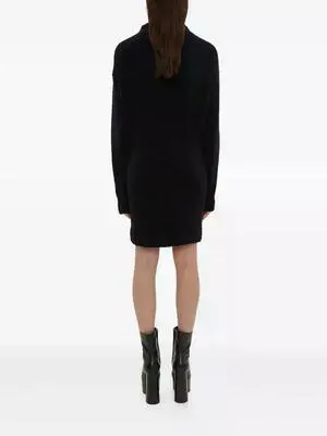 Atlein Asymmetrical Funnel-neck Sweater Dress