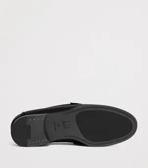 Dunhill Leather Flex Heddond Loafers - Black