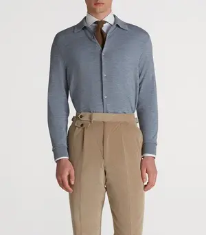 Dunhill Superfine Virgin Merino Wool Shirt