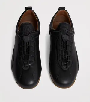Dunhill Deerskin Davies Sneakers - Black