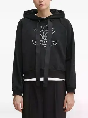 JOOP! Drawstring Cotton Hoodie - Black