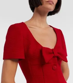 Valentino Garavani Wool-blend Tweed Minidress