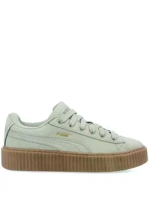 FENTY BEAUTY Creeper Phatty Leather Sneakers - Green