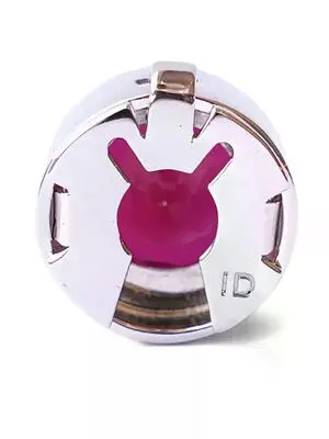 IZABEL DISPLAY Stone-embellished Gold-plated Button Cover - Silver