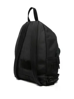 Moschino Logo Plaque Zip Backpack