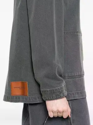 Officine Générale Corduroy Collar Denim Chore Jacket