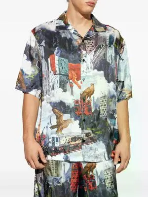 Off-White Collage-print Short-sleeve Shirt