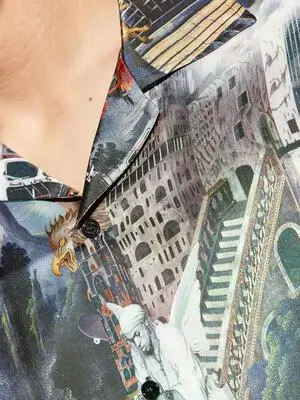 Off-White Collage-print Short-sleeve Shirt
