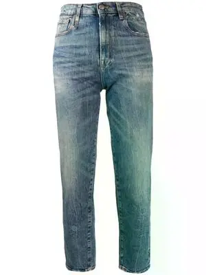 R13 High-waist Cropped Jeans - Blue