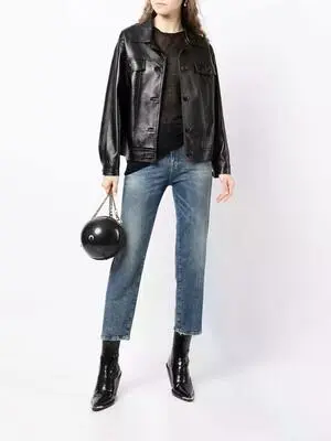 R13 High-waist Cropped Jeans