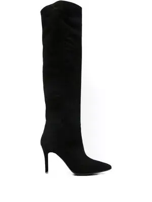 L'ARIANNA Suede Pointed-toe Knee-high Boots