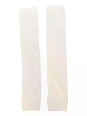 P.a.r.o.s.h Patterned Fingerless Gloves