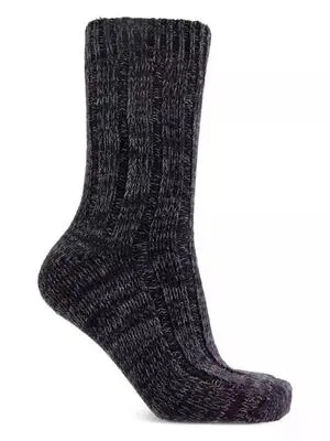 BIRKENSTOCK Cable-knit Ankle Socks - Black