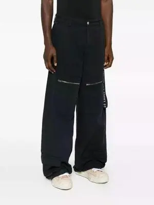 44 LABEL GROUP Logo Tape Cargo Trousers