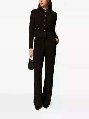 TWINSET Flared Side-pocket Trousers
