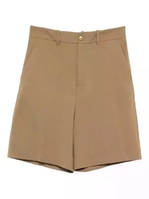 P.a.r.o.s.h P.A.R.O.S.H. Virgin Wool-Blend Tailored Shorts Neutrals