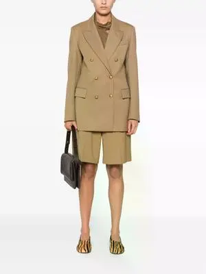 P.a.r.o.s.h Virgin Wool-blend Tailored Shorts