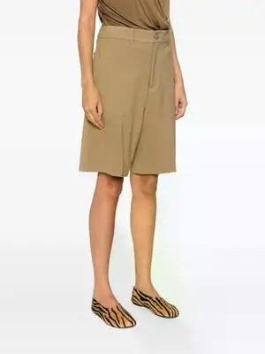 P.a.r.o.s.h Virgin Wool-blend Tailored Shorts