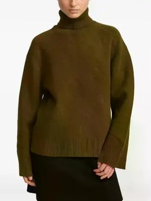 YVES SALOMON Turtleneck Wide-cuff Sweater