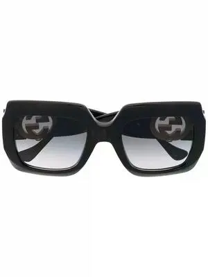 Gucci Oversized Frame Sunglasses - Black