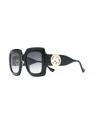 Gucci Oversized Frame Sunglasses - Black