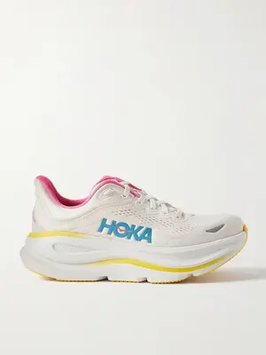 Hoka One One Hoka Bondi 9 Rubber-trimmed Mesh Sneakers - Neutrals