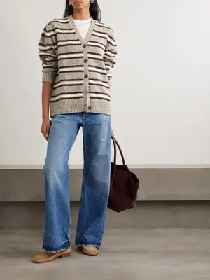 Daughter Striped Wool Cardigan