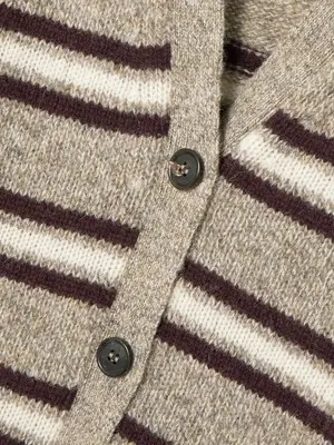 Daughter Striped Wool Cardigan